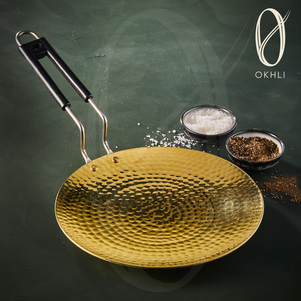Brass Griddle Pan | Okhli Australia