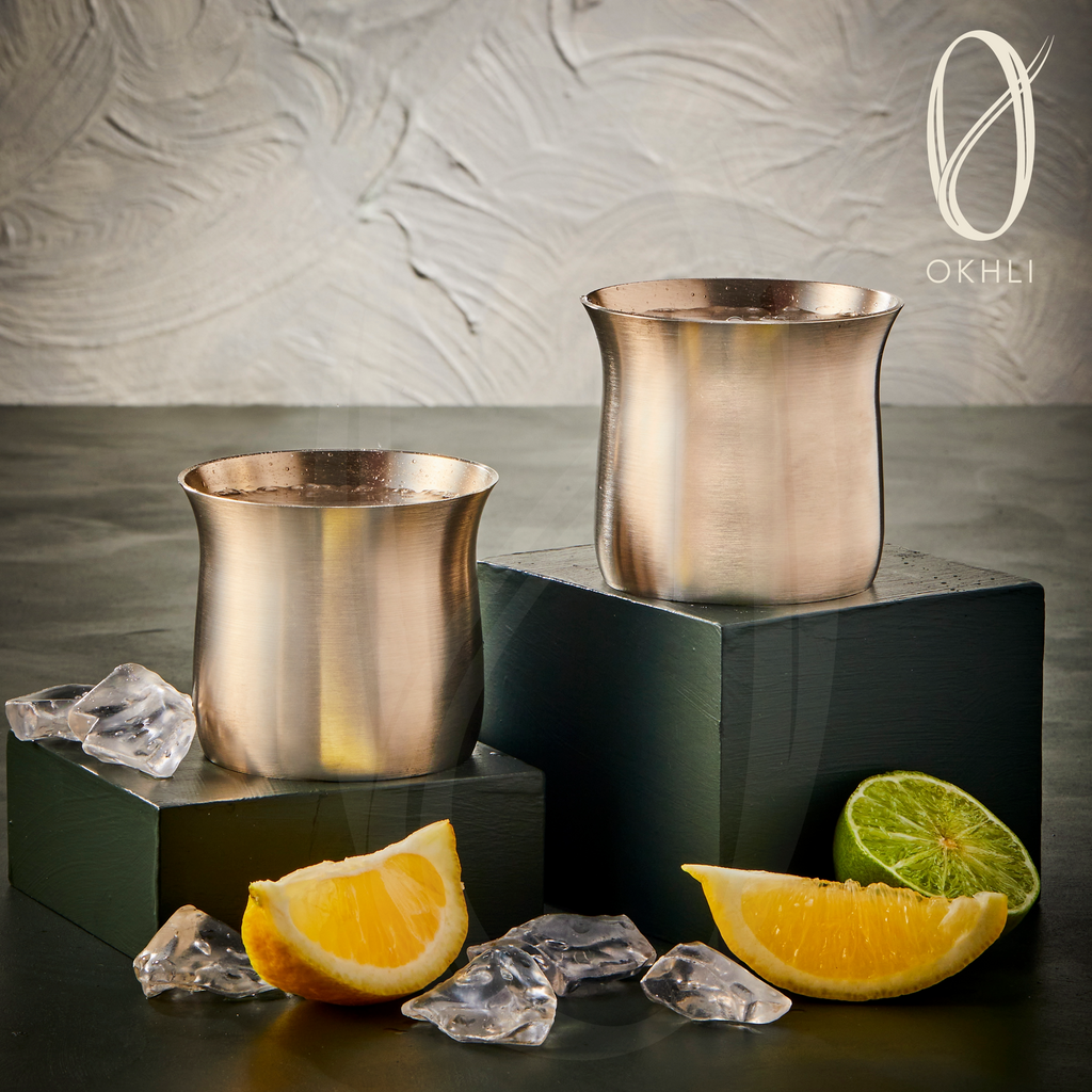 Bronze Tumblers (Set of 2) | Okhli Australia