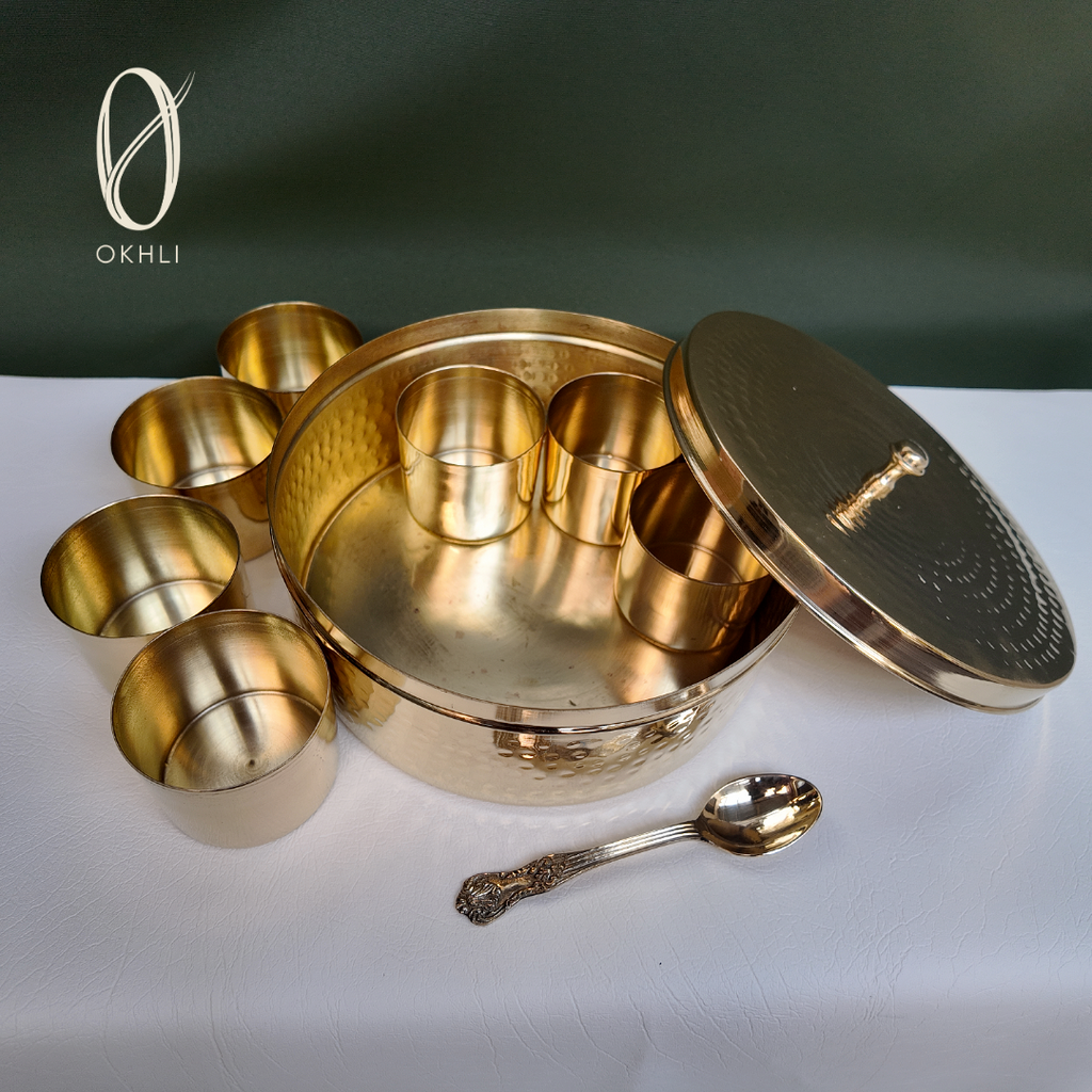 Brass Spice Box (with lid) | Okhli Australia